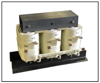 THREE PHASE BUCK BOOST TRANSFORMER, 55 KVA, P/N 19566N - L/C Magnetics